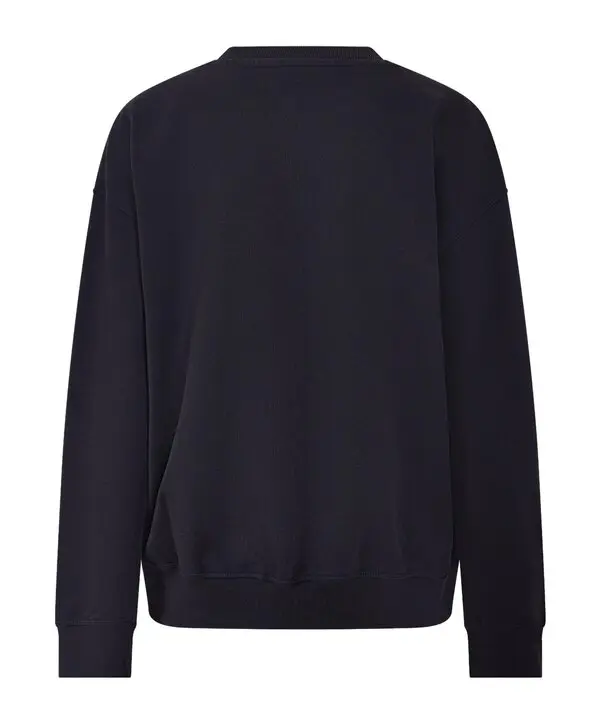 GANNI Printed Crewneck Sweatshirt - Black
