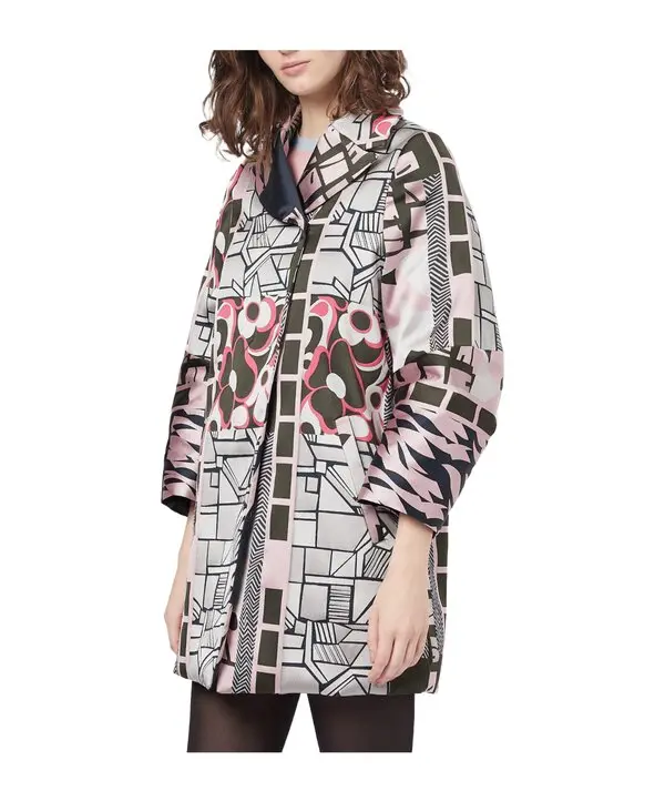 Emporio Armani Printed Hooded Coat