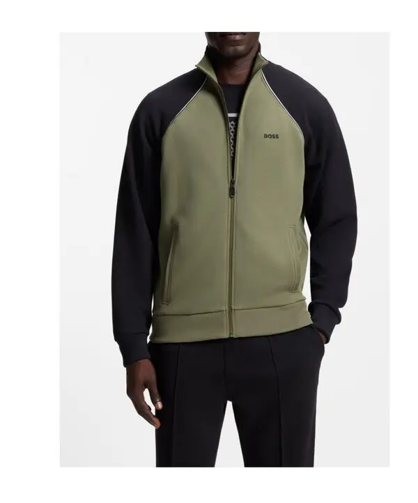 Hugo Boss Sleeve Bomber Sweat Jacket