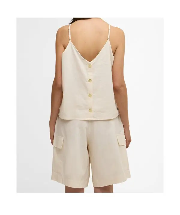 Barbour Spaghetti Strap Tank With Back Button Detail