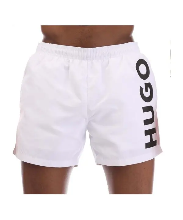 Hugo Boss Abas Logo Print Swim Shorts