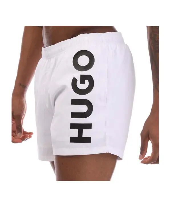 Hugo Boss Abas Logo Print Swim Shorts