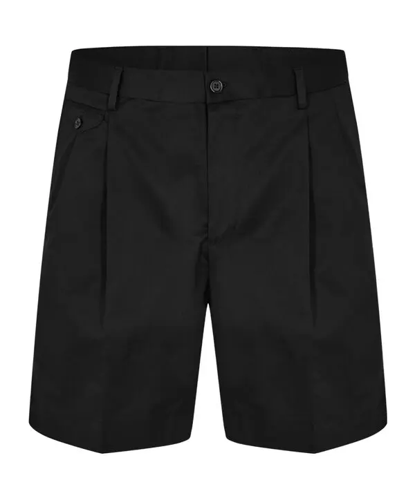 Dolce & Gabbana Draped Suit Shorts With Button Waist