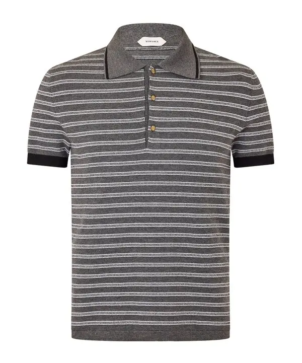 Versace Striped Polo Shirt
