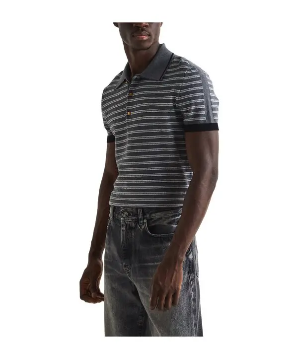 Versace Striped Polo Shirt