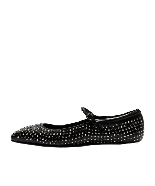 AeydĒ Studded Mary Jane Ballet Flats