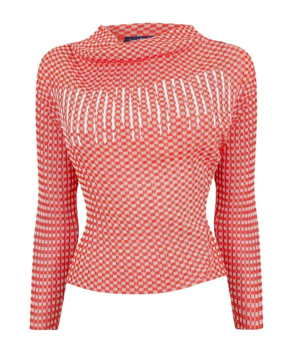 JEAN PAUL GAULTIER Long Sleeve Plaid T-shirt
