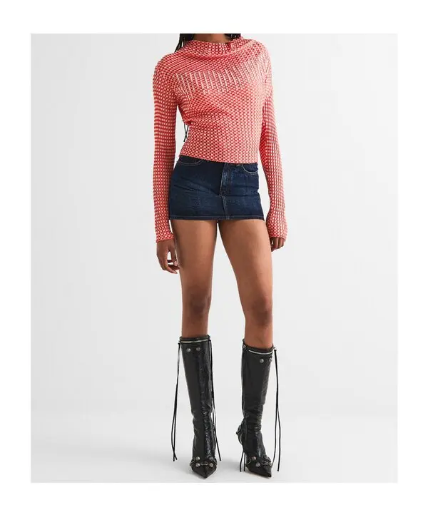 JEAN PAUL GAULTIER Long Sleeve Plaid T-shirt