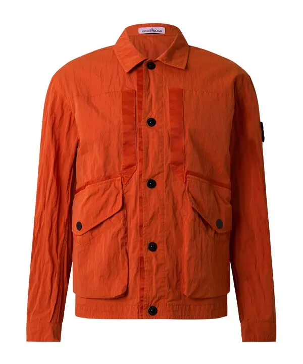 Stone Island Stone-textured Knitted Coat