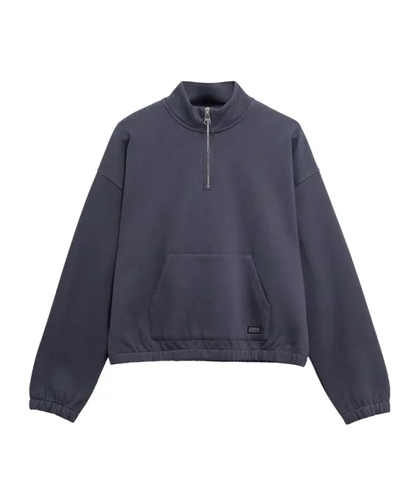 Barbour International Quarter Zip Fleece Sweater