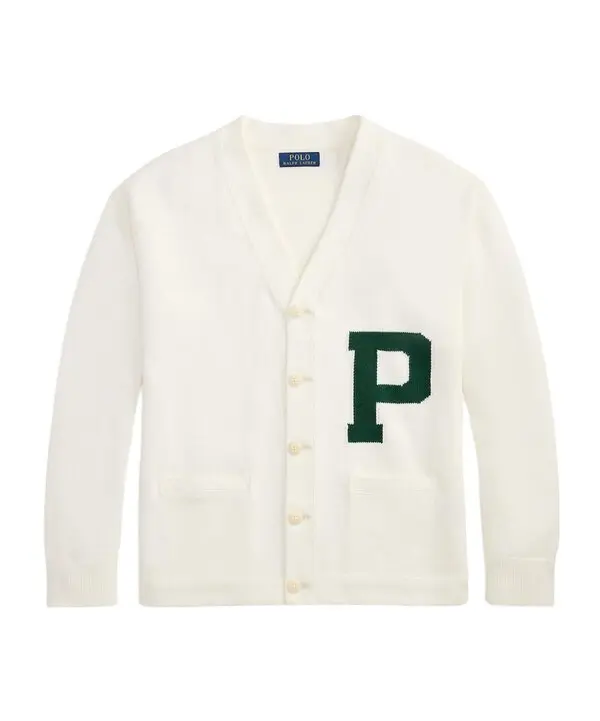 Polo Ralph Lauren Letter Print Knit Cardigan