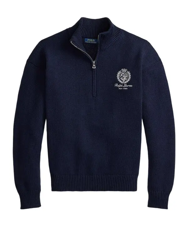 Polo Ralph Lauren Relaxed Fit Quarter Zip Jumper