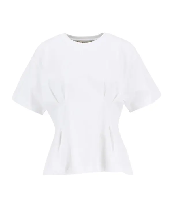 Barbour Pleated T-shirt - White