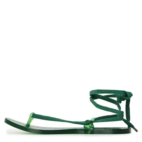 ANCIENT GREEK SANDALS Flat Thong Sandals With Tie Fastening