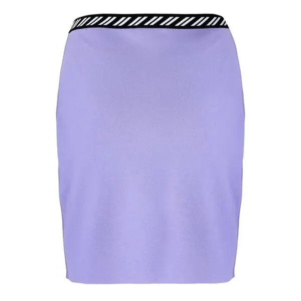 Versace Ribbed Knit Mini Pencil Skirt