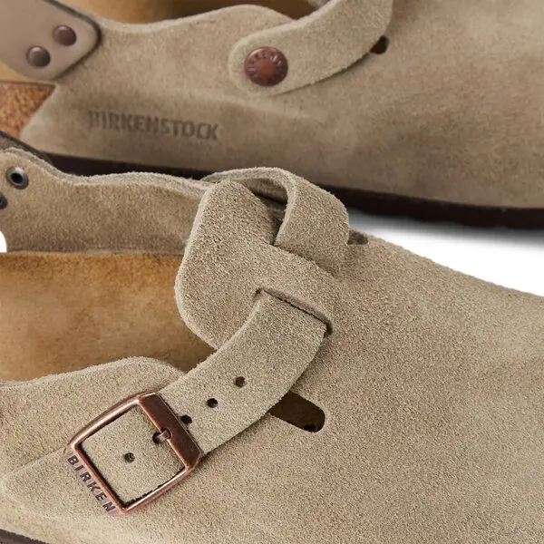 BIRKENSTOCK Tokio Suede Clog With Adjustable Heel Strap