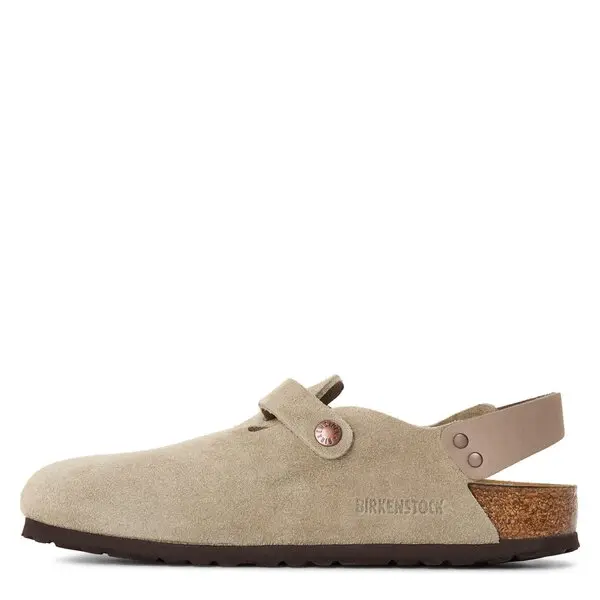 BIRKENSTOCK Tokio Suede Clog With Adjustable Heel Strap