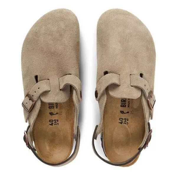 BIRKENSTOCK Tokio Suede Clog With Adjustable Heel Strap