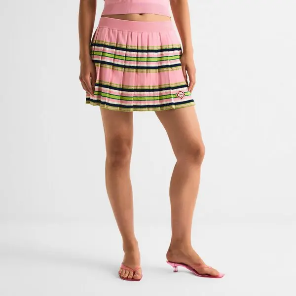 Casablanca Pleated Mini Skirt