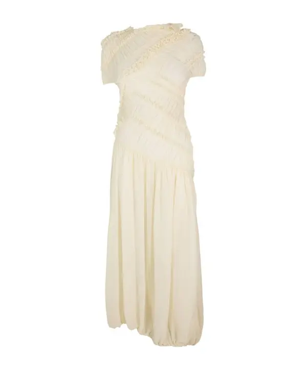 Magda Butrym Long Dress - Nude