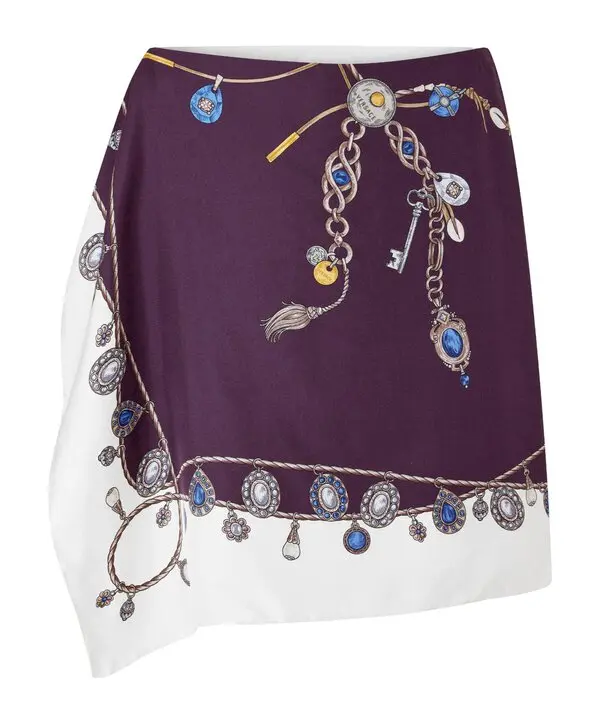 Versace Short Skirt Printed - Multicolor