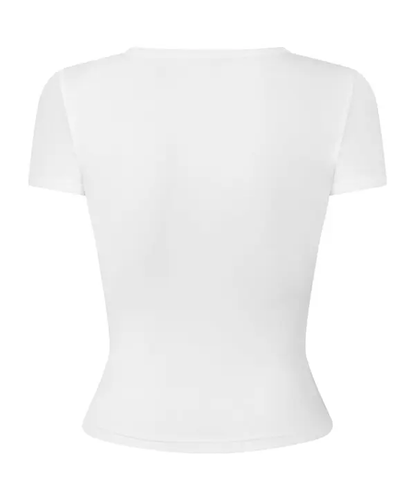DIESEL® Cropped T-shirt With Defined Neckline