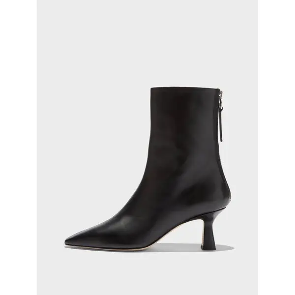 AeydĒ Solid Color Ankle Heeled Boots