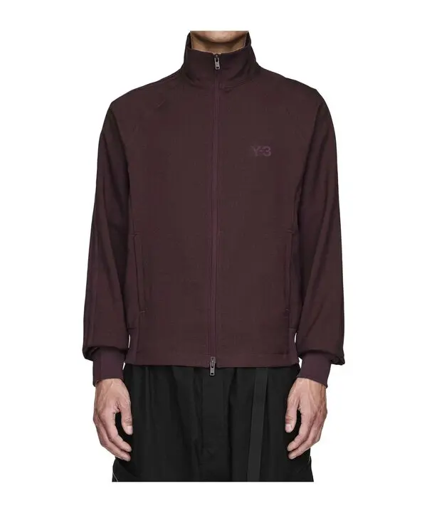 Y3 Zip-up Stand Collar Sweat Jacket