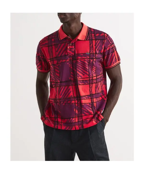VIVIENNE WESTWOOD Printed Short-sleeve Polo Shirt
