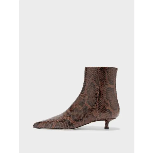 AeydĒ Pointed Toe Zip Up Ankle Boots
