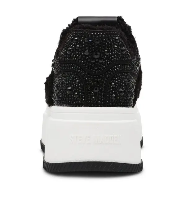 Steve Madden Embellished Fluffy Platform Sneakers