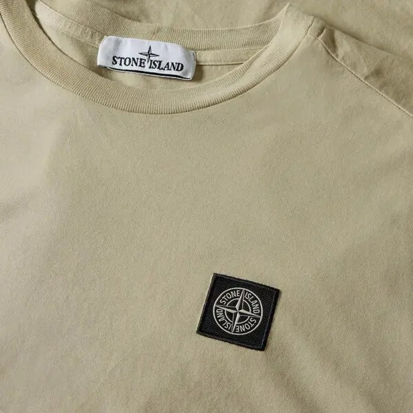Stone Island Cotton Compass Logo Patch T-shirt