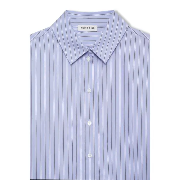 ANINE BING Striped Long Sleeve Shirt