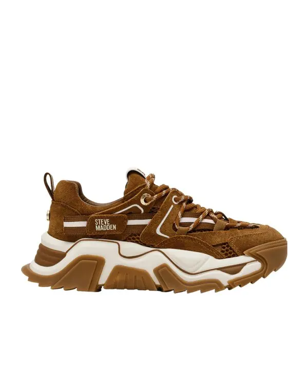 Steve Madden Color-block Suede And Mesh Dad Sneakers