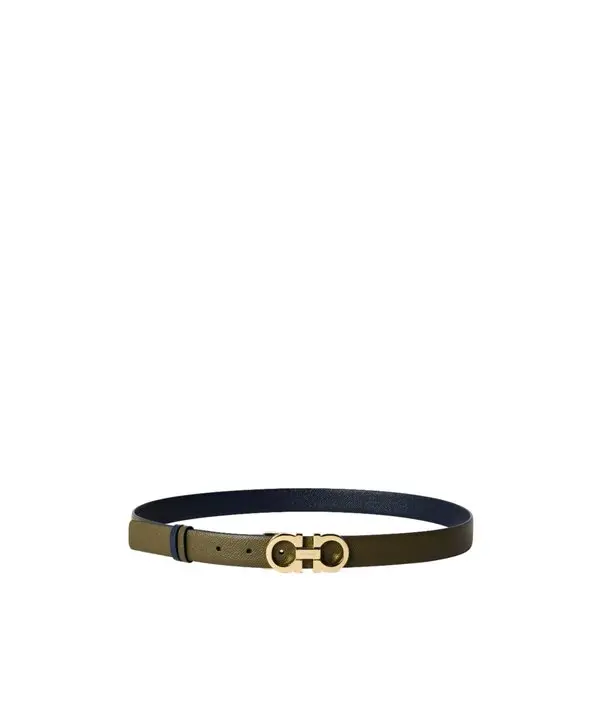 FERRAGAMO Solid Color Leather Belt