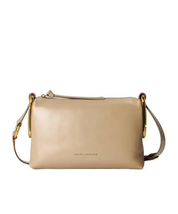 Marc Jacobs Leather Crossbody Bag With Gold Tone Hardware