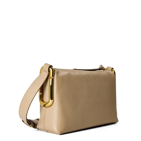 Marc Jacobs Leather Crossbody Bag With Gold Tone Hardware