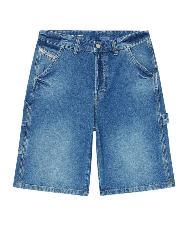 DIESEL® Mid-length Denim Shorts