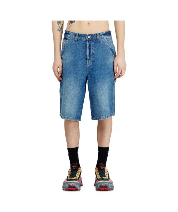 DIESEL® Mid-length Denim Shorts