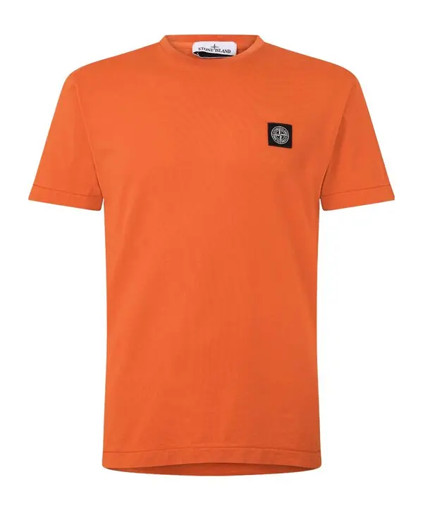 Stone Island Cotton Compass Logo Patch T-shirt