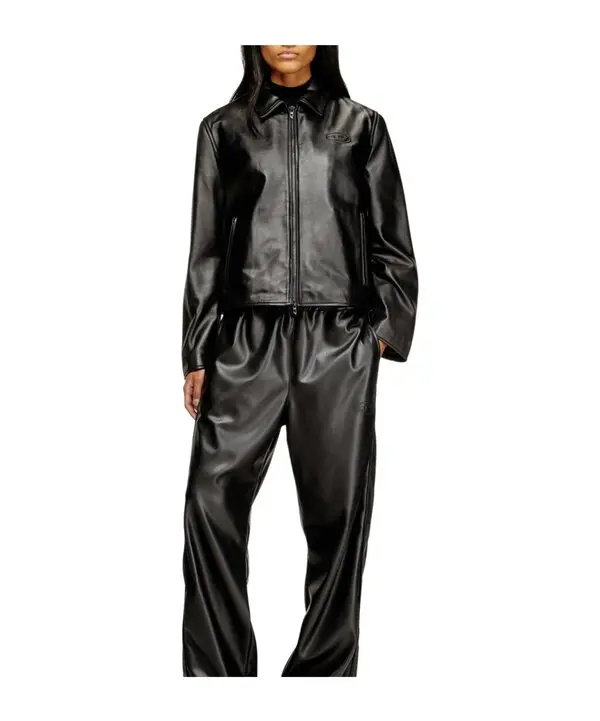 DIESEL® Simple And Versatile Leather Jacket