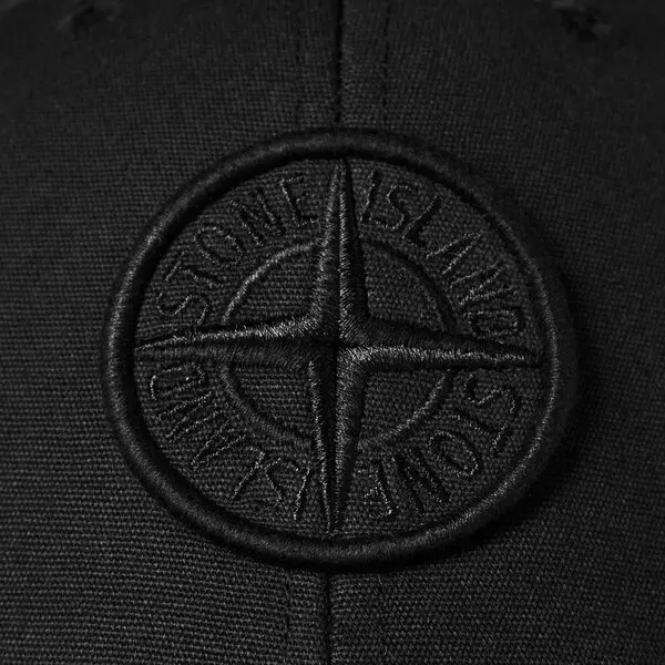 Stone Island Cotton Rep Cap - Black