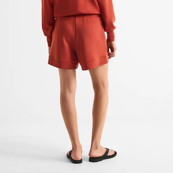 Varley Drawstring Fleece Shorts - Red
