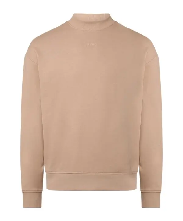 Hugo Boss Dapocrew Logo Print Sweatshirt - Nude