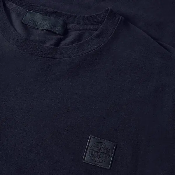Stone Island Crew Neck Cotton T-shirt - Black