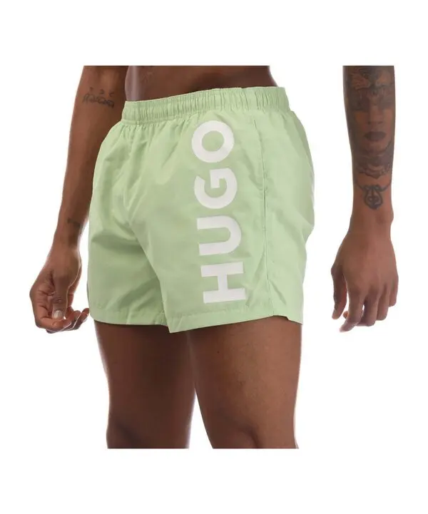 Hugo Boss Abas Logo Print Swim Shorts