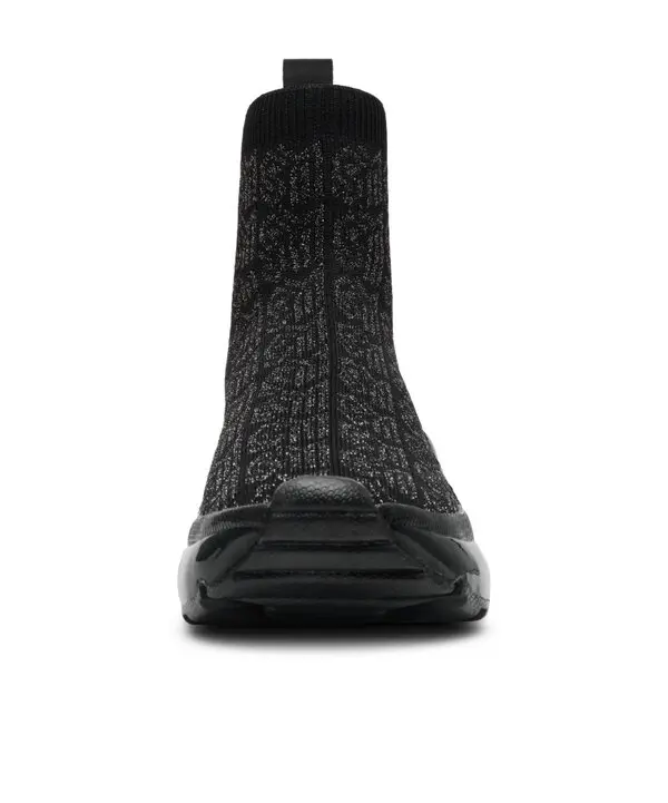 Steve Madden Jacquard Knit Sock-style Sneakers With Chunky Soles