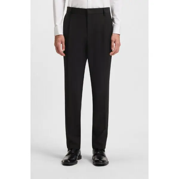 Hugo Boss Full-length Straight-leg Tailored Trousers