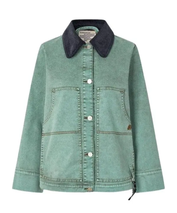 Baum Und Pferdgarten Collared Long Sleeve Casual Jacket
