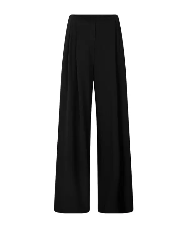 Norma Kamali Wide-leg Pleated Trousers